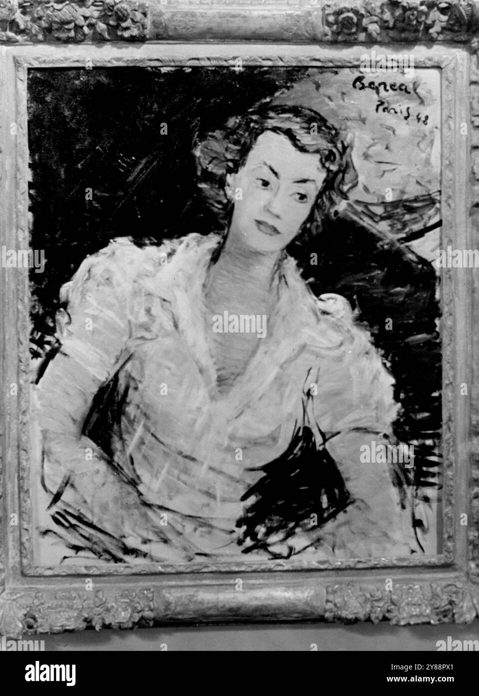 Berea Exhibition in London. One of Mr. Berea's renowned portraits of ...
