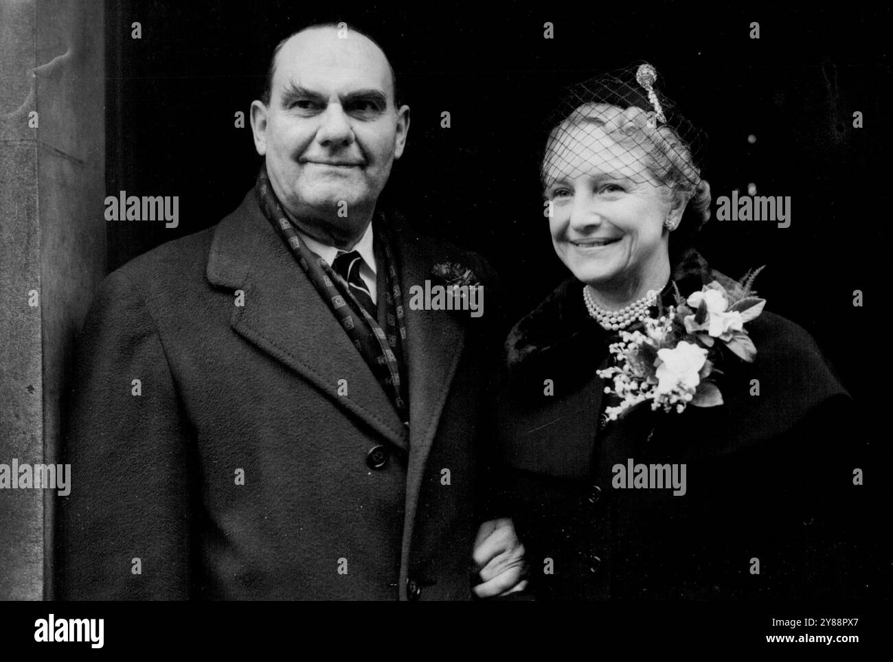 Marshall AID Chief In London Married Today -- The Bride and Bridegroom ...