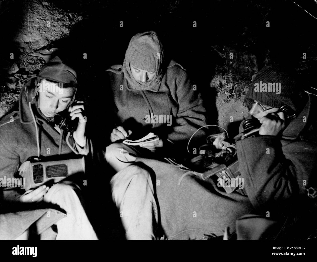 This photo shows an Australian soldier muffled up at a desert outpost ...