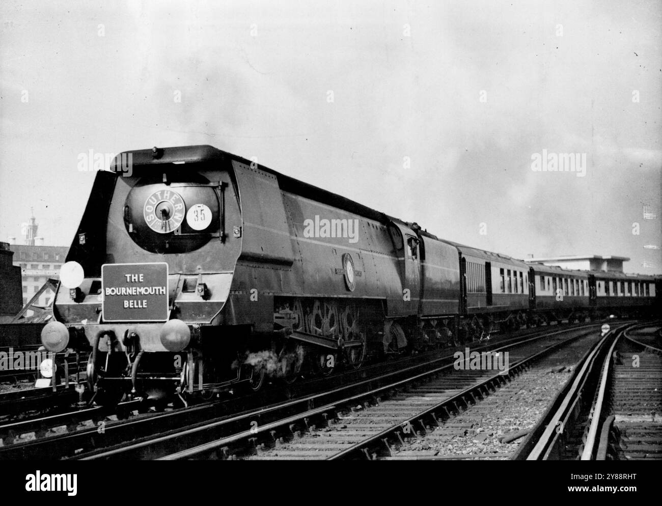 The "Bournemouth Belle" Runs Again -- "The Bournemouth Belle" Pulling ...