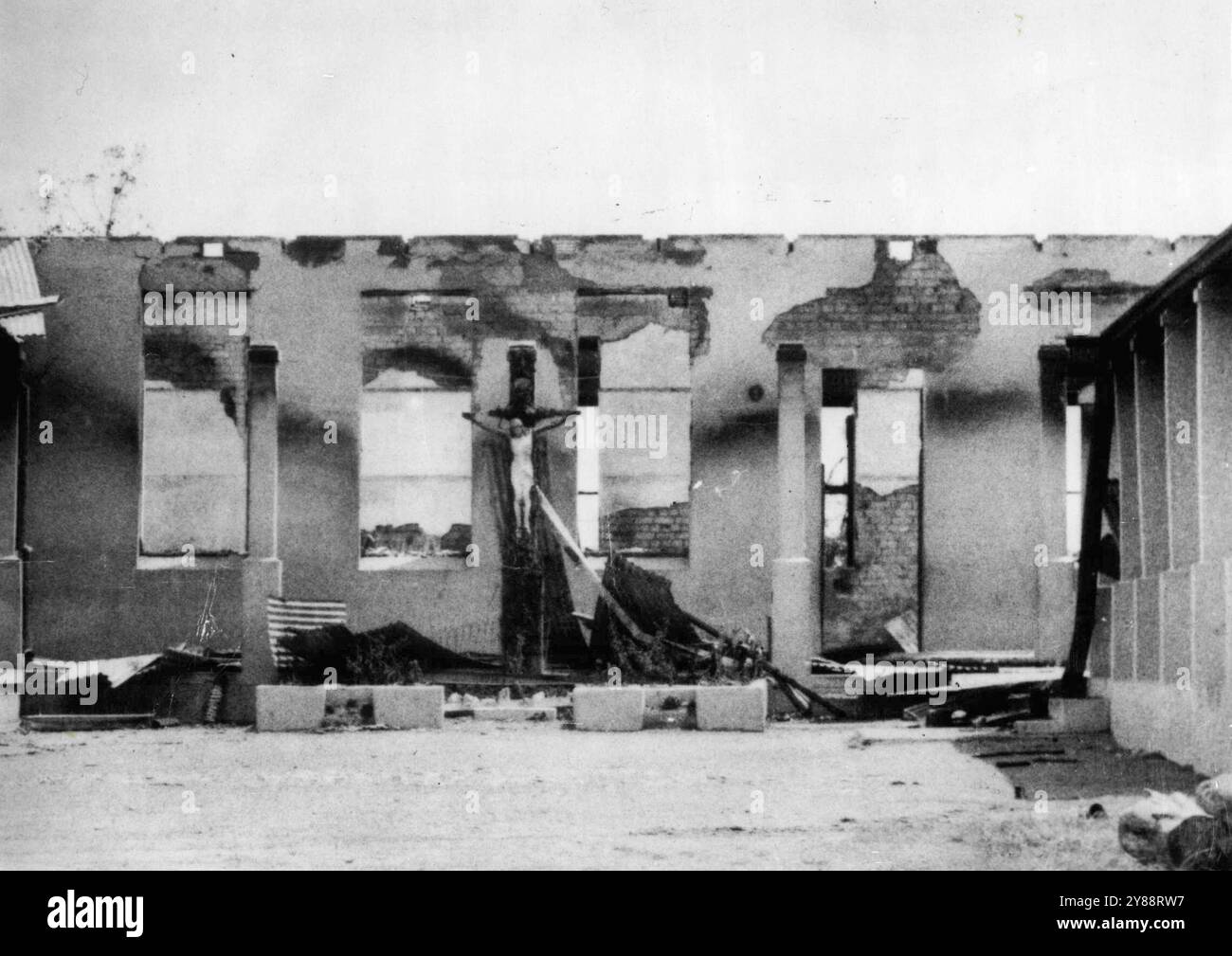 Church Set Ablaze By Africans In Riot Town Outbreak The,ruined Roman ...