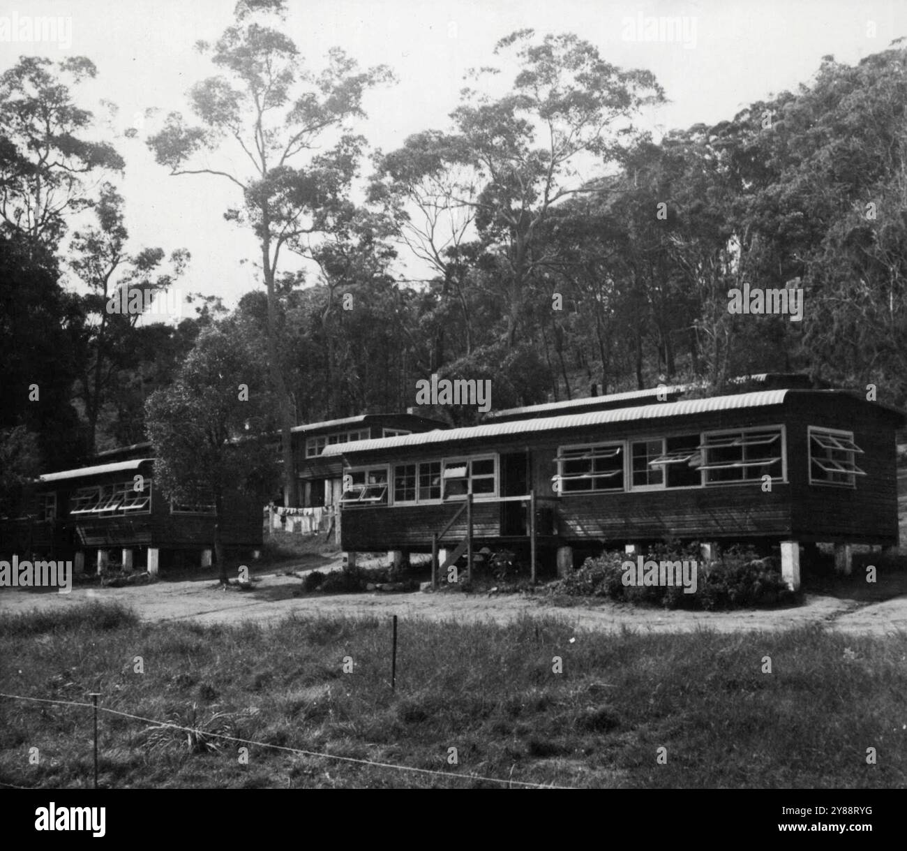 Nat. Fitness Camp Broken Bay NSW. February 24, 1955 Stock Photo - Alamy