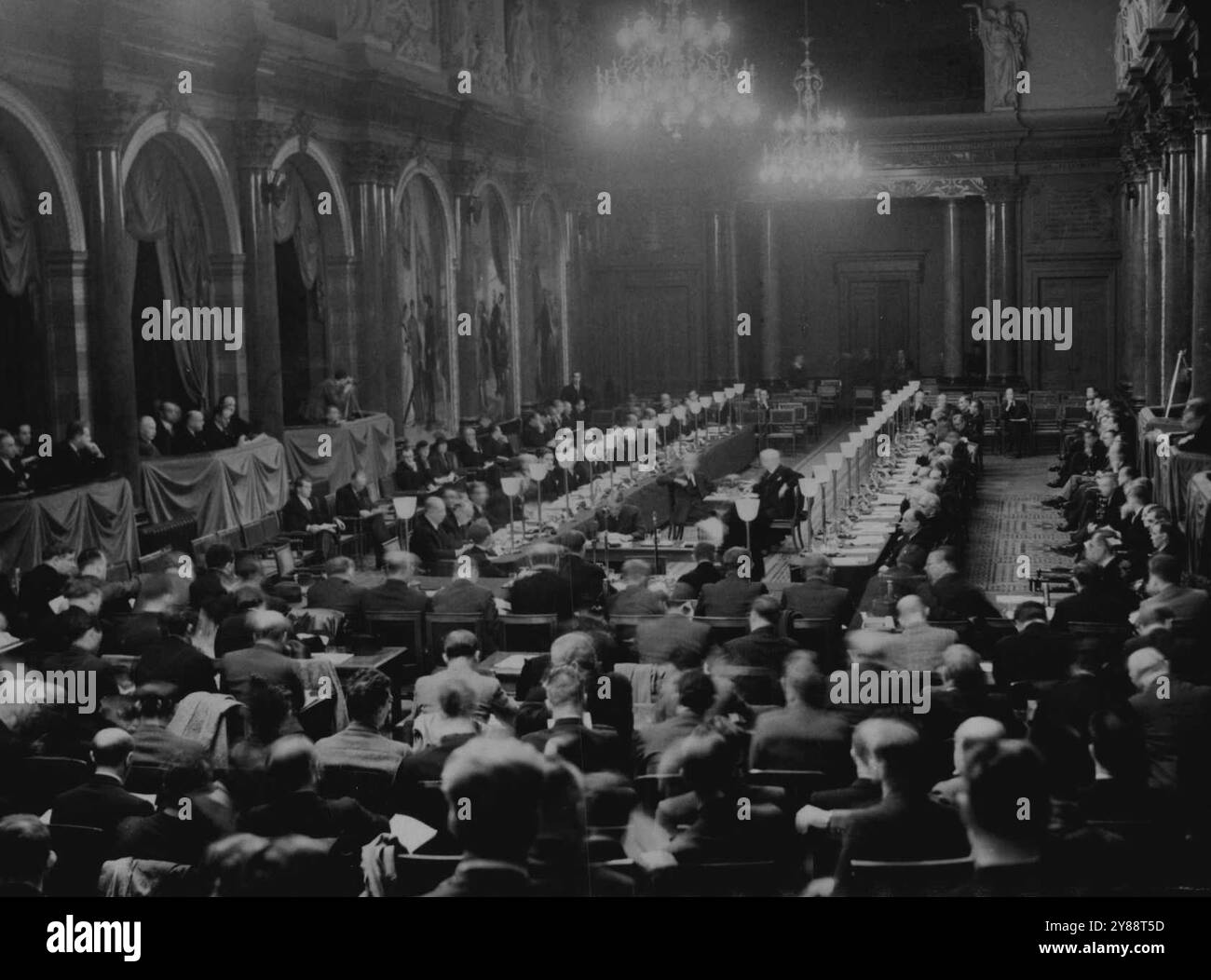 Openinf of the Nine-Power Conference -- A general view of the scene at ...