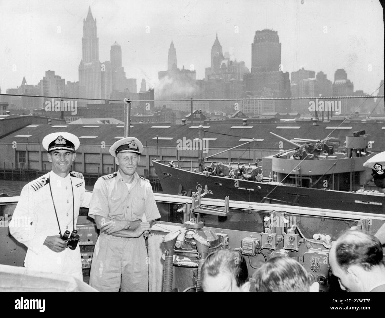 Commander: Captain John M. Armstrong, DSO (left), of Vaucluse, Sydney ...