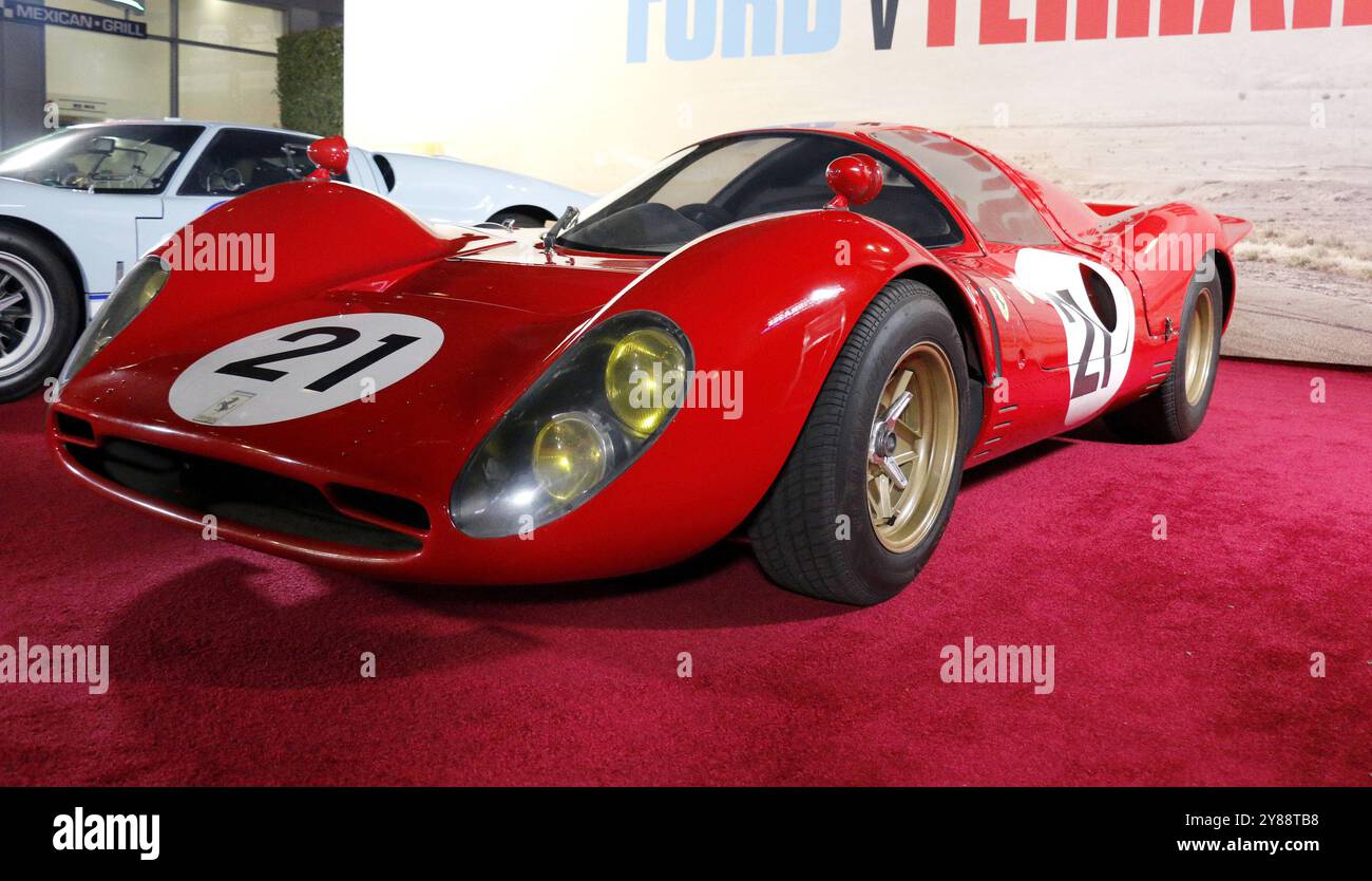 1966 Ferrari P3 at the Los Angeles premiere of 'Ford V Ferrari' held at ...