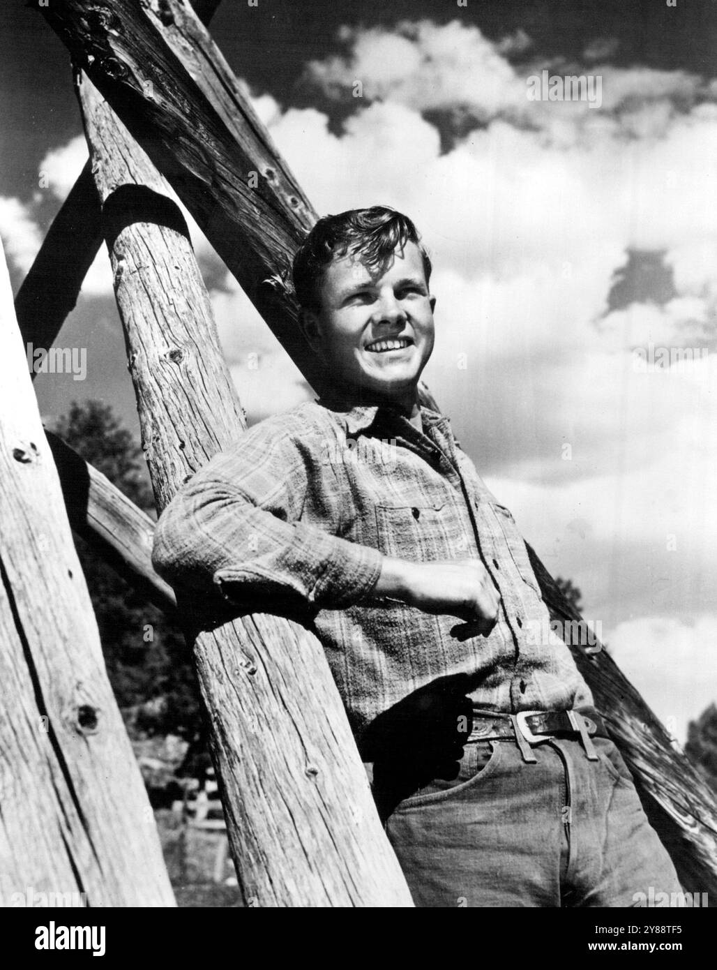 A scene from the 20th Century-Fox Production - "Green Grass Of Wyoming ...