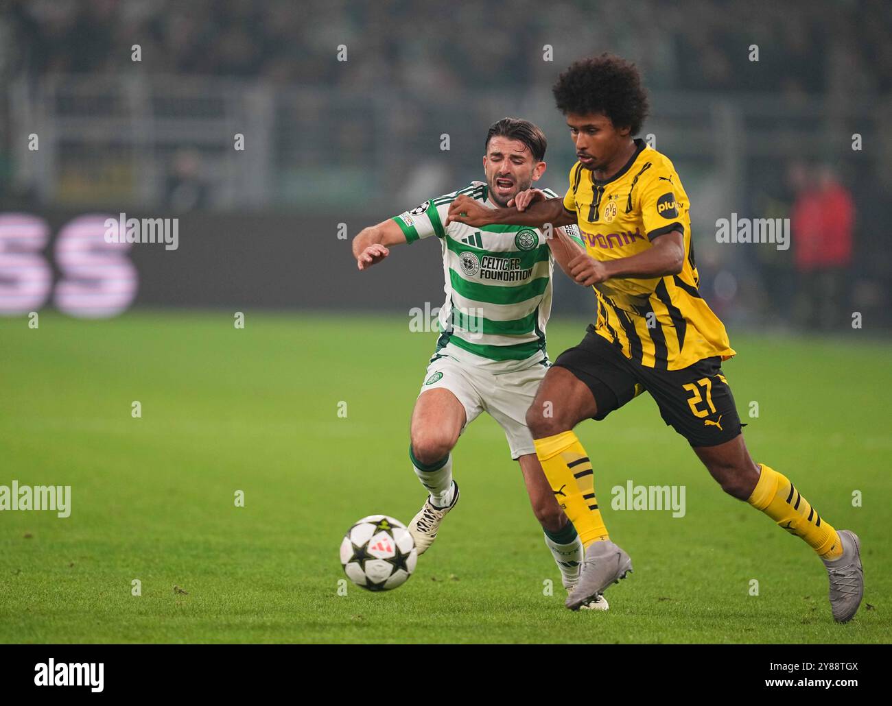 Dortmund, Germany. 1 October, 2024. Karim Adeyemi of Borussia Dortmund ...
