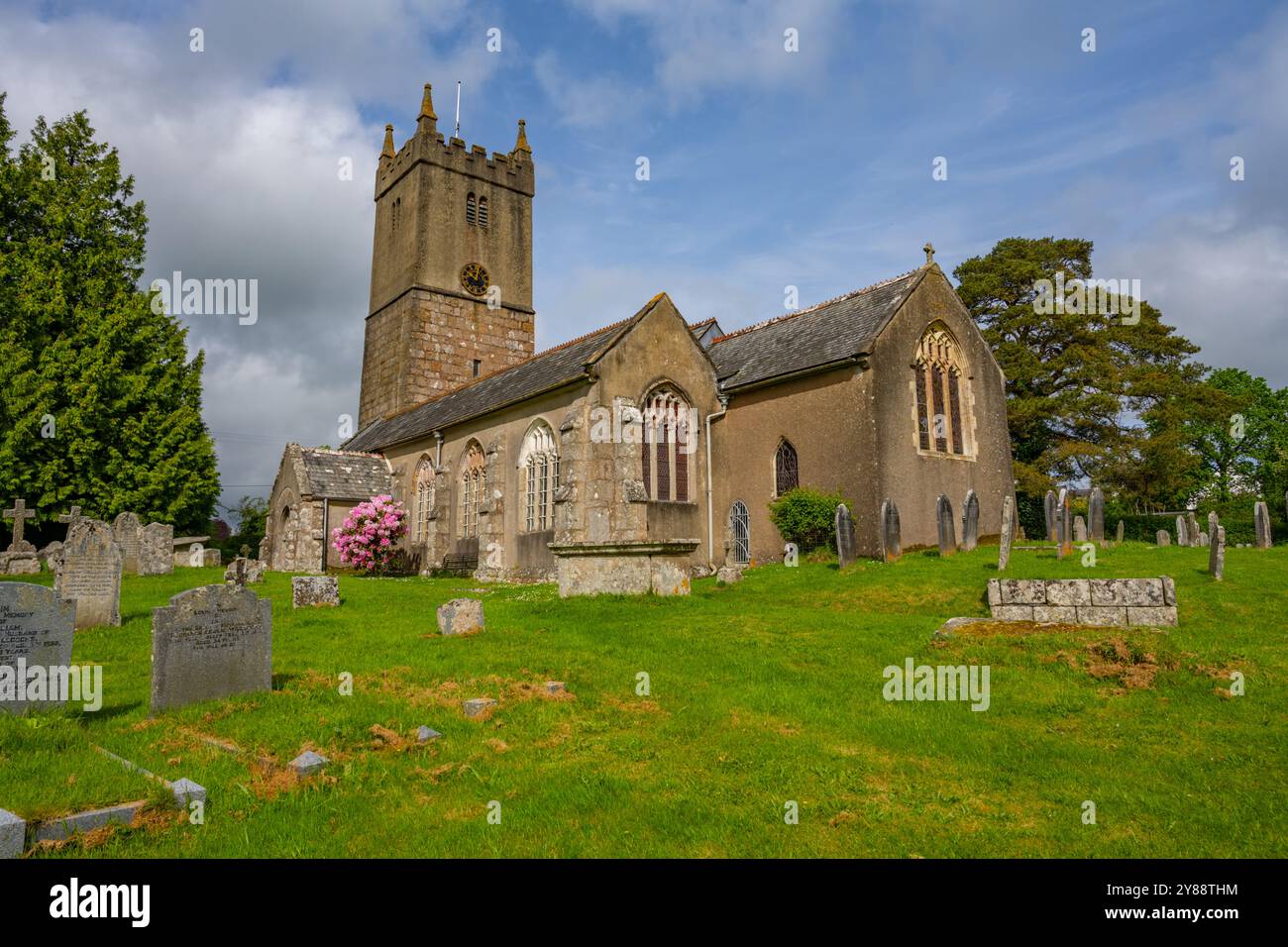Exterior of St John the Baptist Church which is built of granite North ...