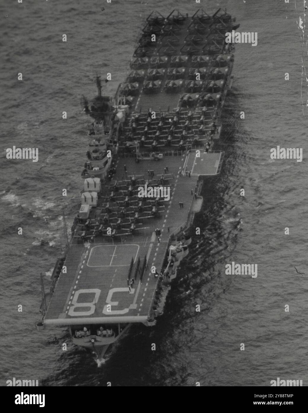 Aerial picture taken by a "Sun" photographer this morning of the US ...