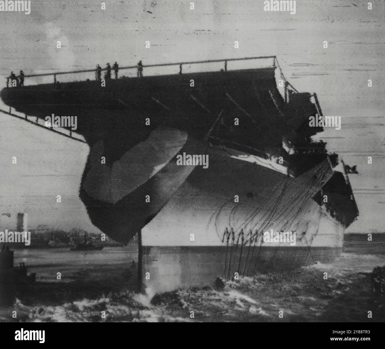 USS Aircraft Carrier. February 8, 1943. (Photo by U.S Office Of War ...
