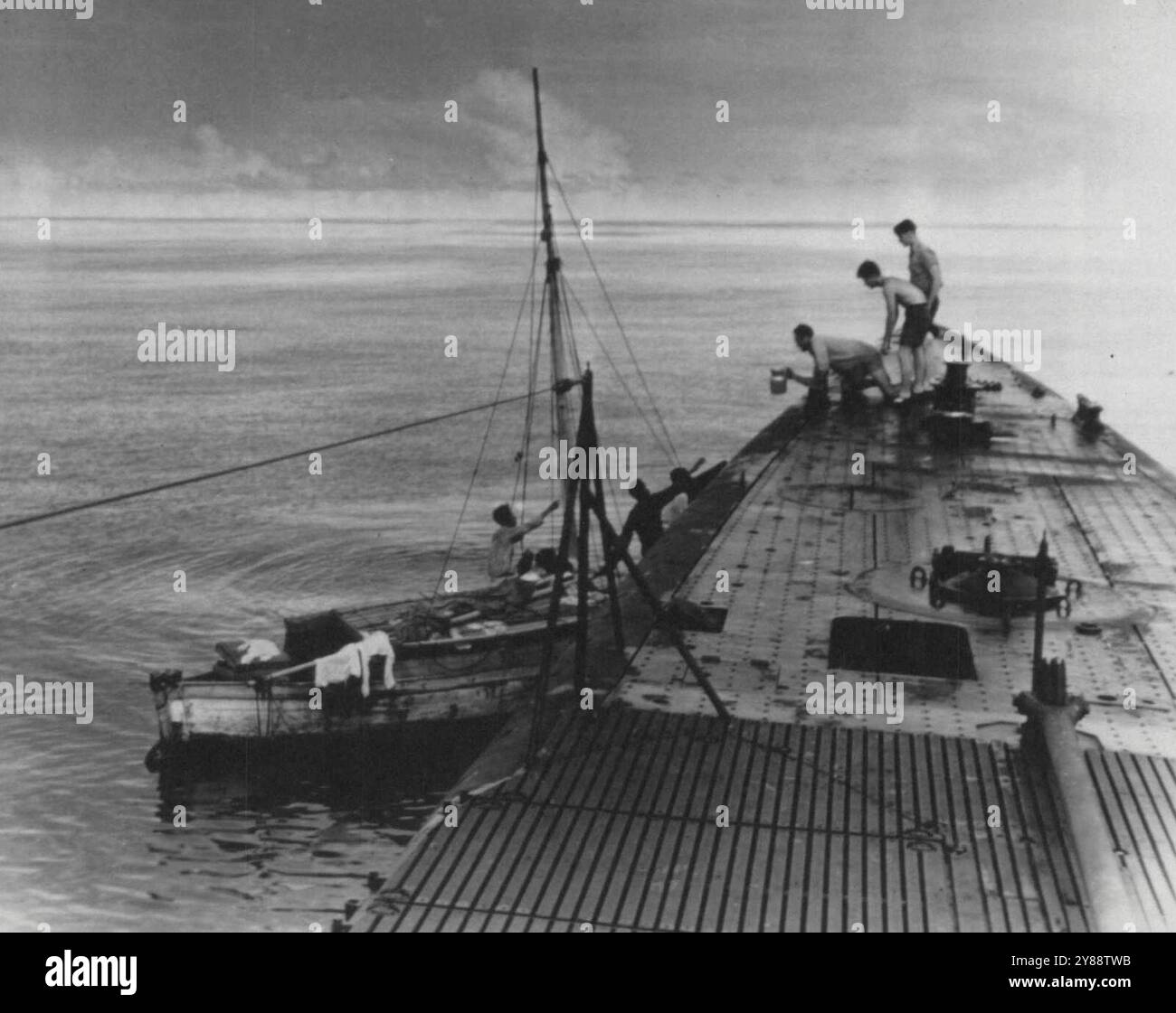 The Wahoo Aids Stricken Fishermen -- While on war Patrol during which ...