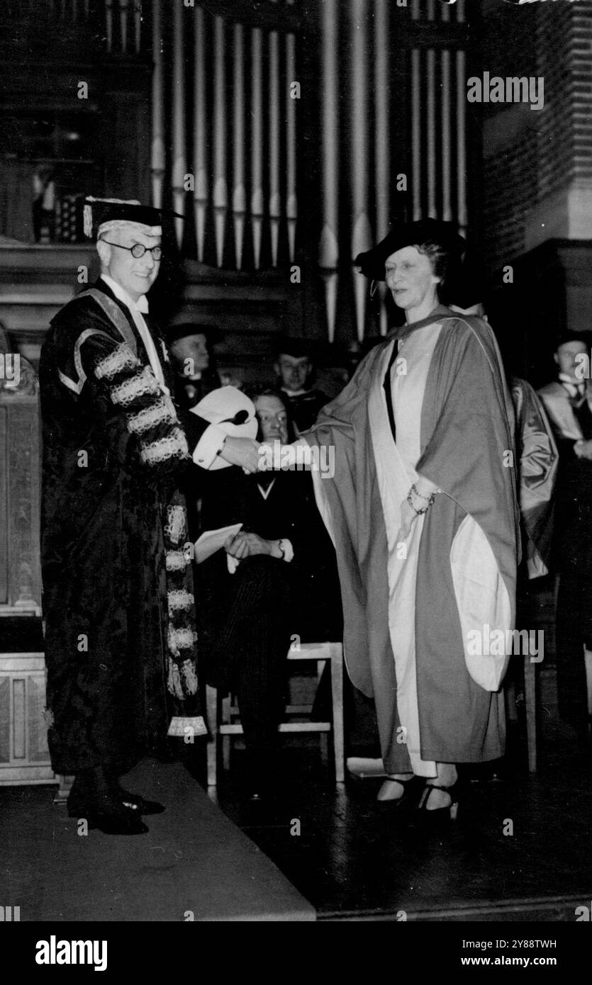 Sir Samuel Hoare Installed As Chancellor Of Reading University -- Lady ...