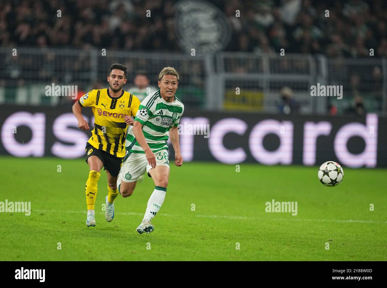 Dortmund, Germany. 1 October, 2024. Daizen Maeda of Celtic FC during ...