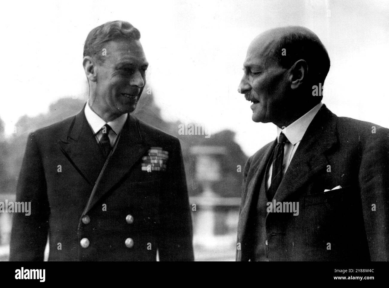Mr Clement Attlee - Britain's New Prime Minister Sees The King -- The ...
