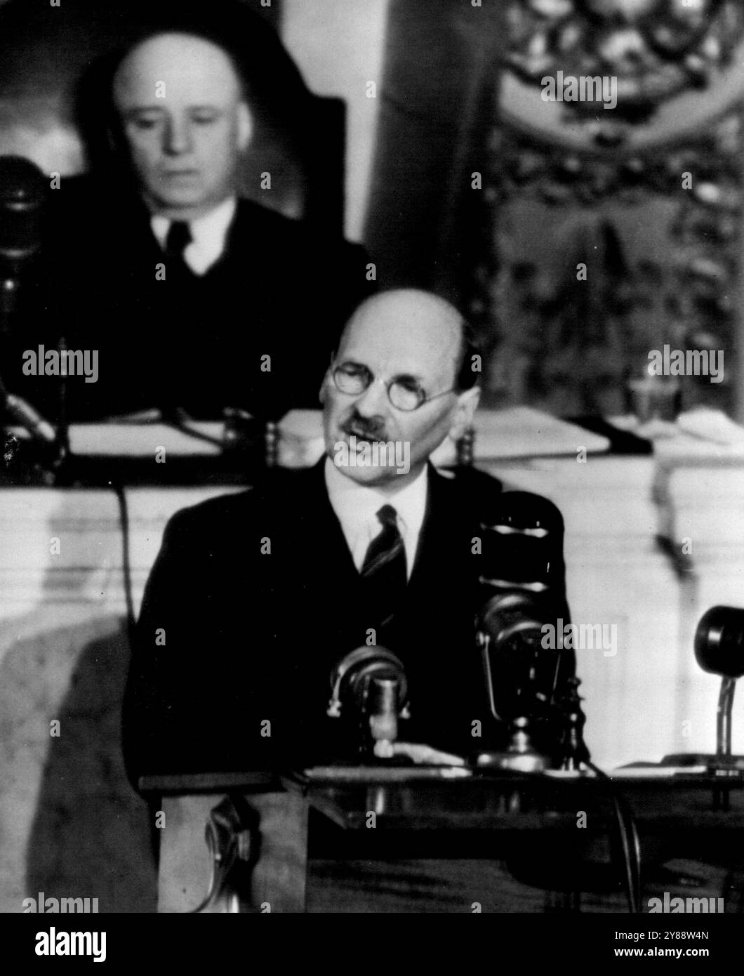 Attlee Asks Strong Bonds Of Peace -- British Prime minister Clement ...
