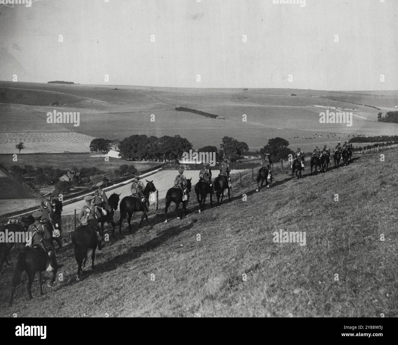 "War" On The Plain: The 2nd, Division Manoeuvres.A squadron of the 4th ...