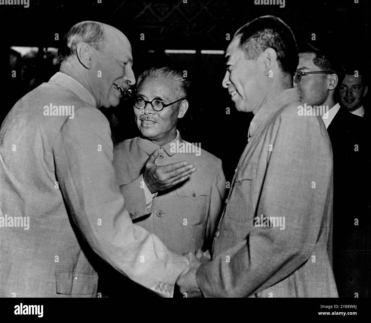 Party being introduced handshake hi-res stock photography and images ...