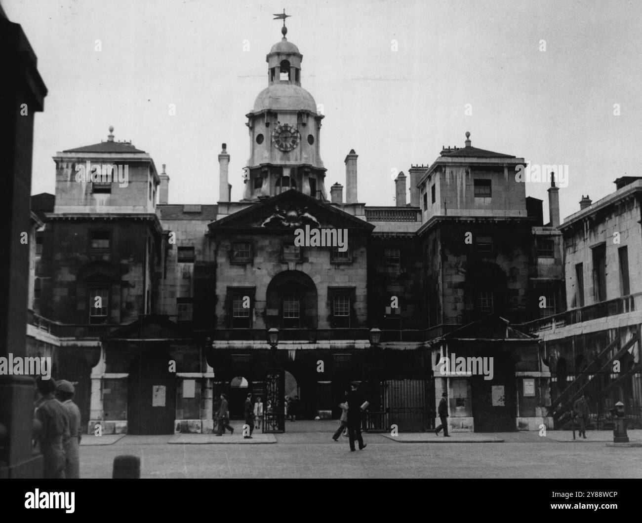 This Is Whitehall -- An armleted policemen stands on point duty outside ...