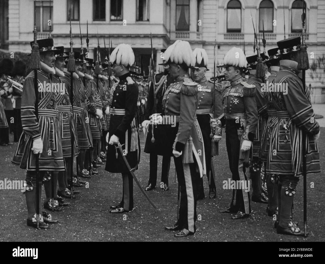 Annual Inspection of The Yeomen of The Guard.The Duke of Gloucester ...