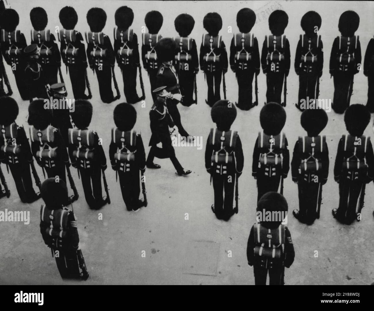 of yorks as colonel inspecting the regiments Scot guards. July 23, 1934 Stock Photo - Alamy