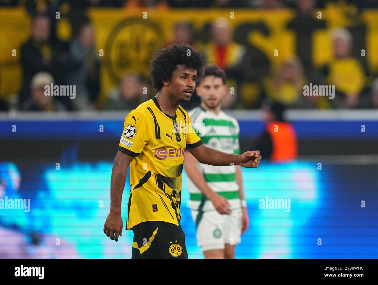 Dortmund, Germany. 1 October, 2024. Karim Adeyemi of Borussia Dortmund ...