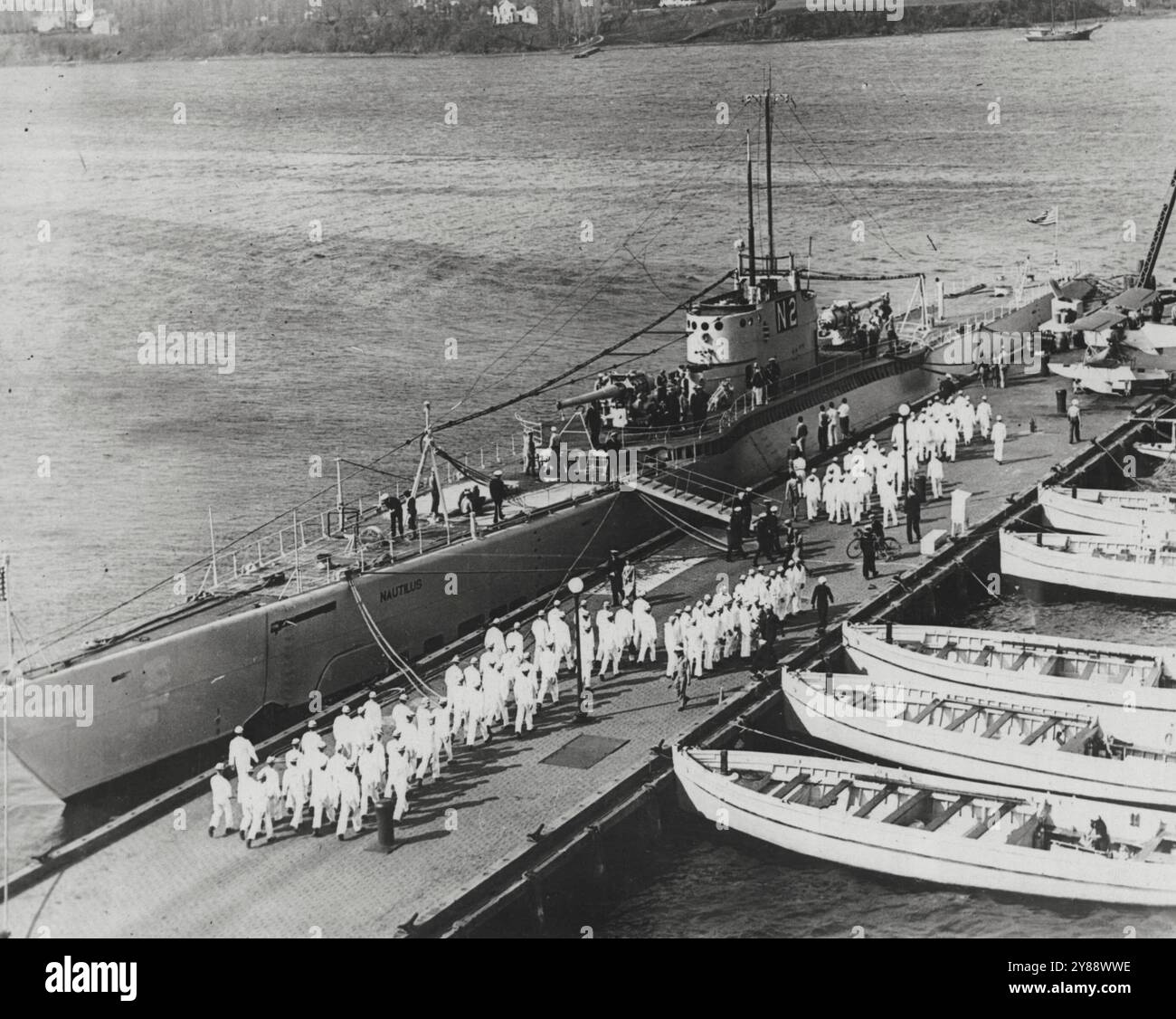 Middies Boarding Champion Submerses -- Midshipmen from the U.S. Naval ...
