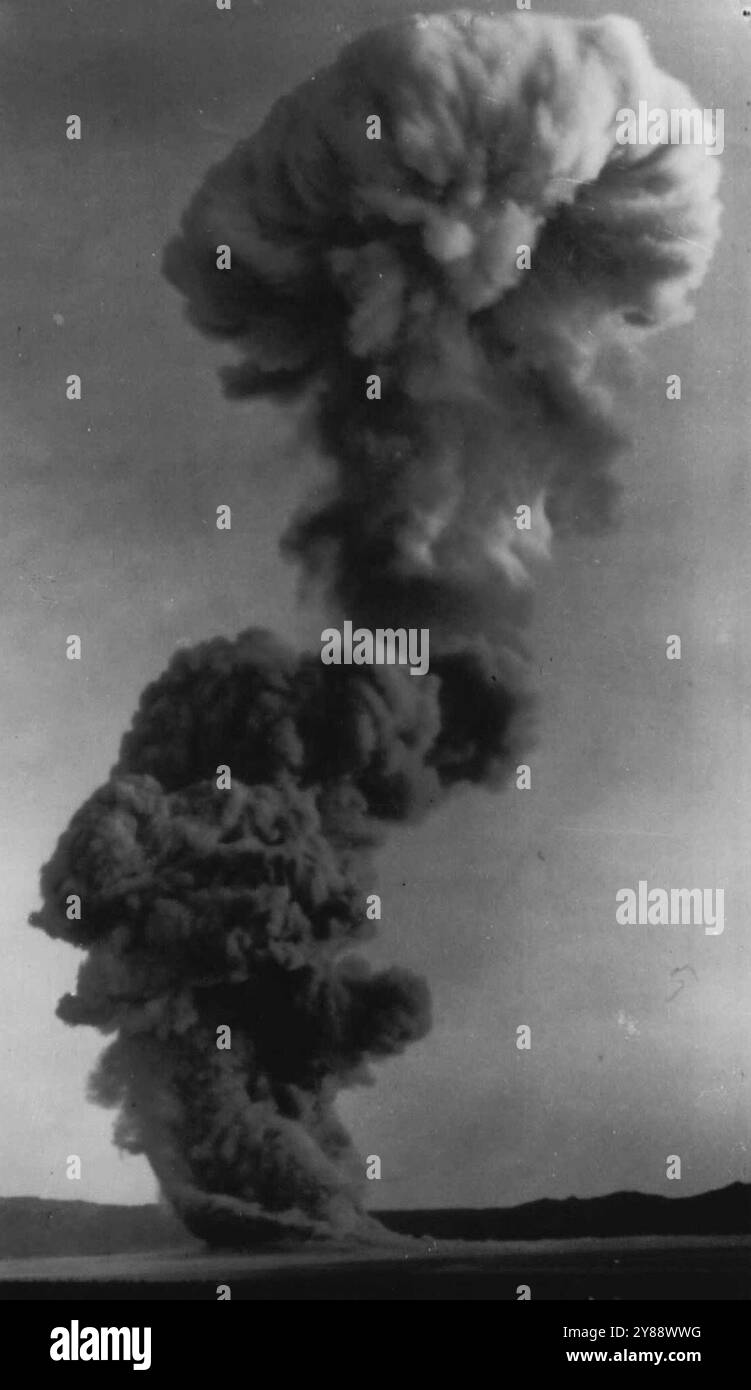 Atomic Cloud Mushrooms Skyward -- Topped by the familiar mushroom, the ...