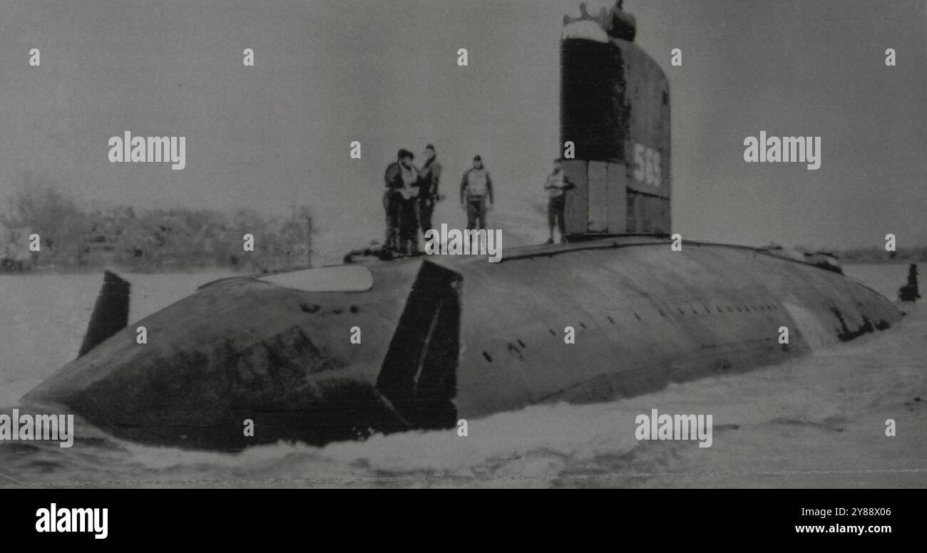 U.S. Albacore Submarine. March 23, 1955 Stock Photo - Alamy
