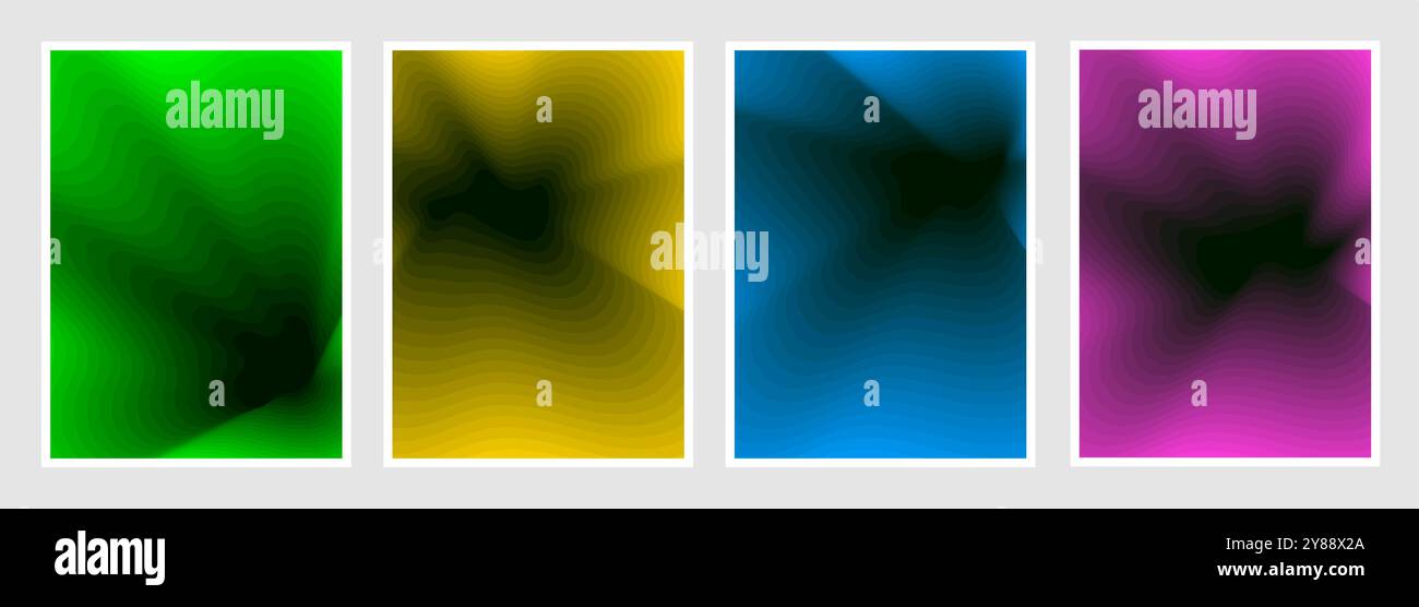 Creative posters set gradient hi-res stock photography and images - Alamy