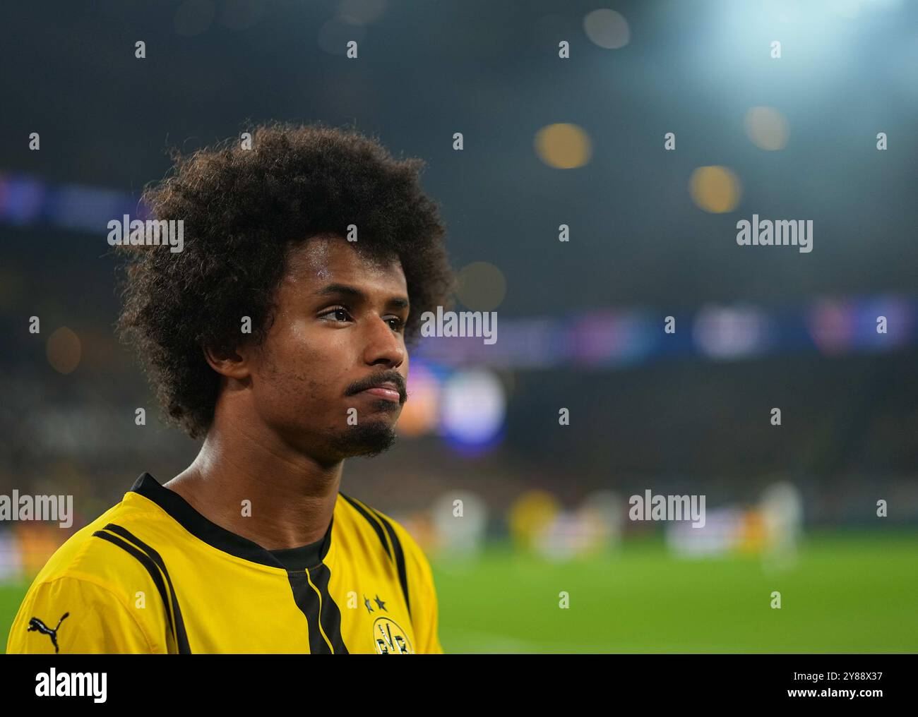 Dortmund, Germany. 1 October, 2024. Karim Adeyemi of Borussia Dortmund ...
