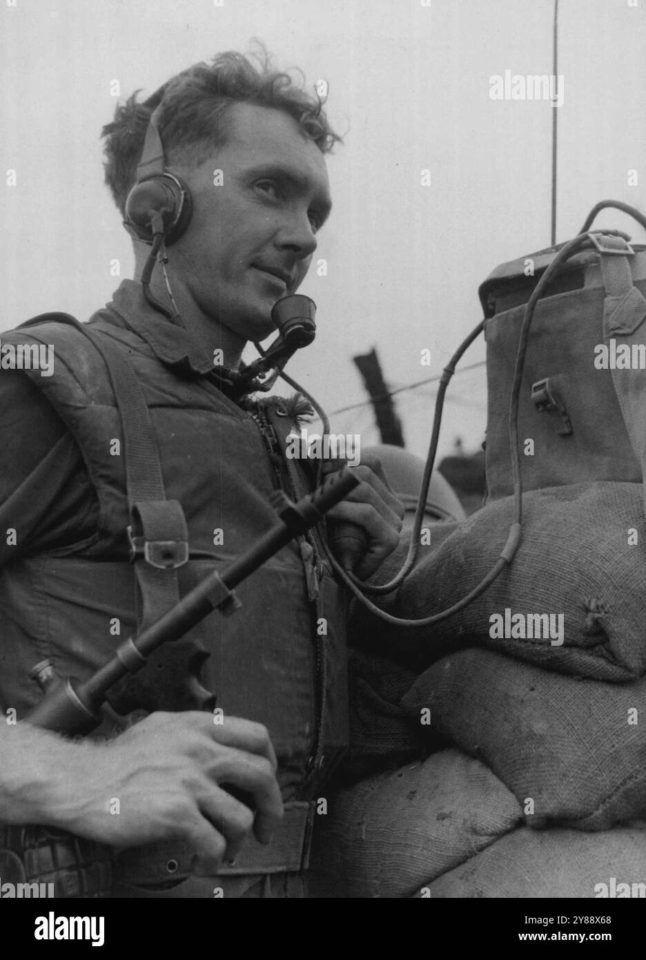 Nothing is left to chance on night patrols in Korea. Here Pte Bob ...