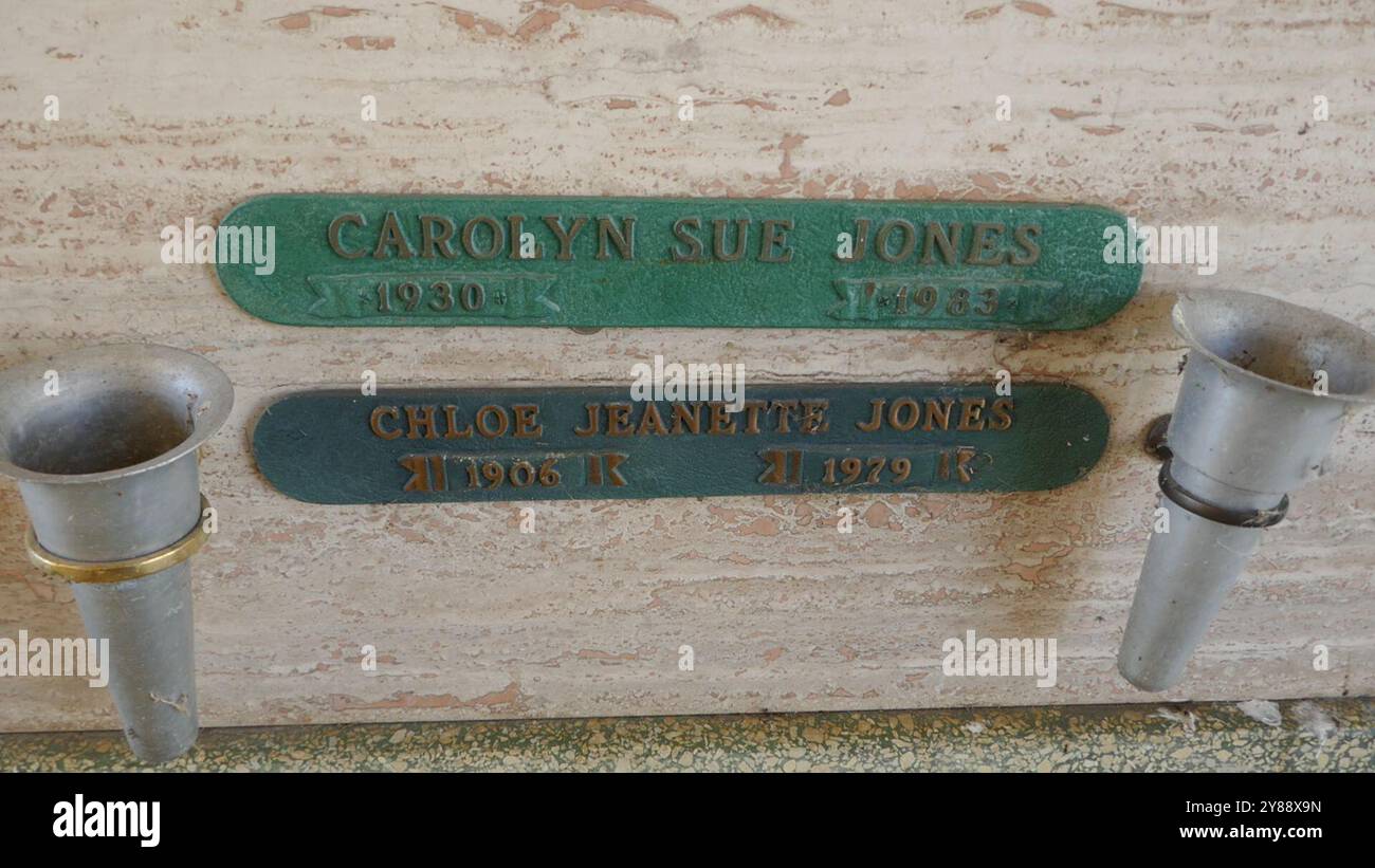 Anaheim, California, USA 2nd October 2024 Actress Carolyn Jones Grave ...