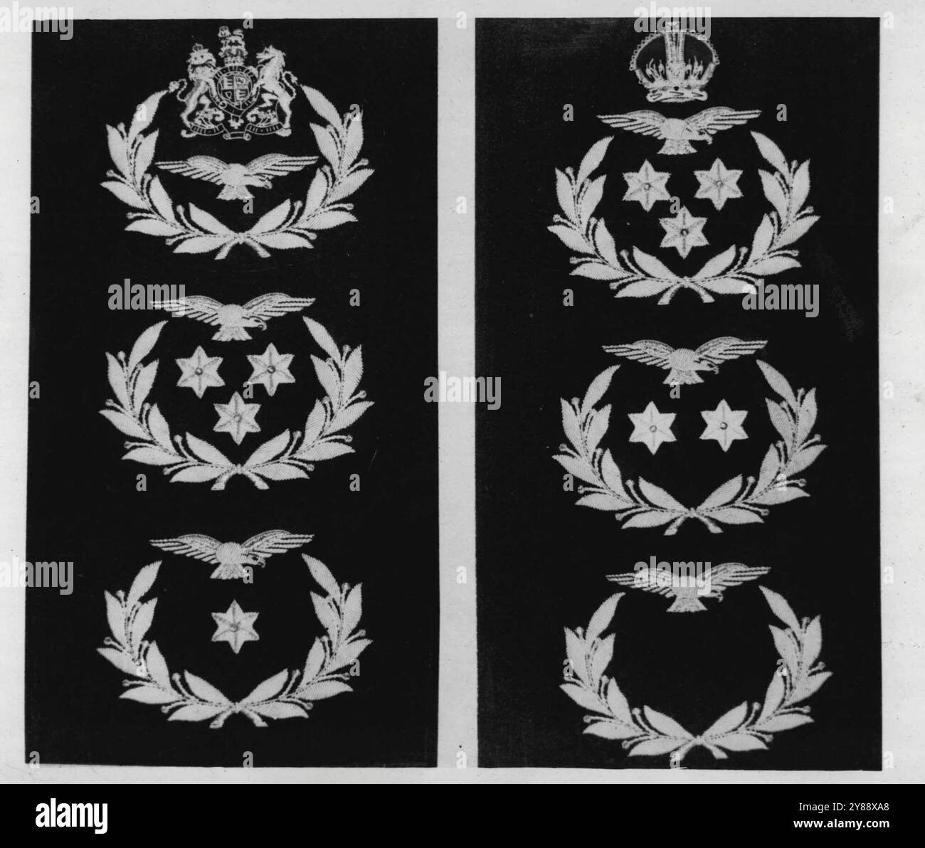 The New Air Crew Rank Sleeve Badges.Top left - Master Aircrew., Centre ...