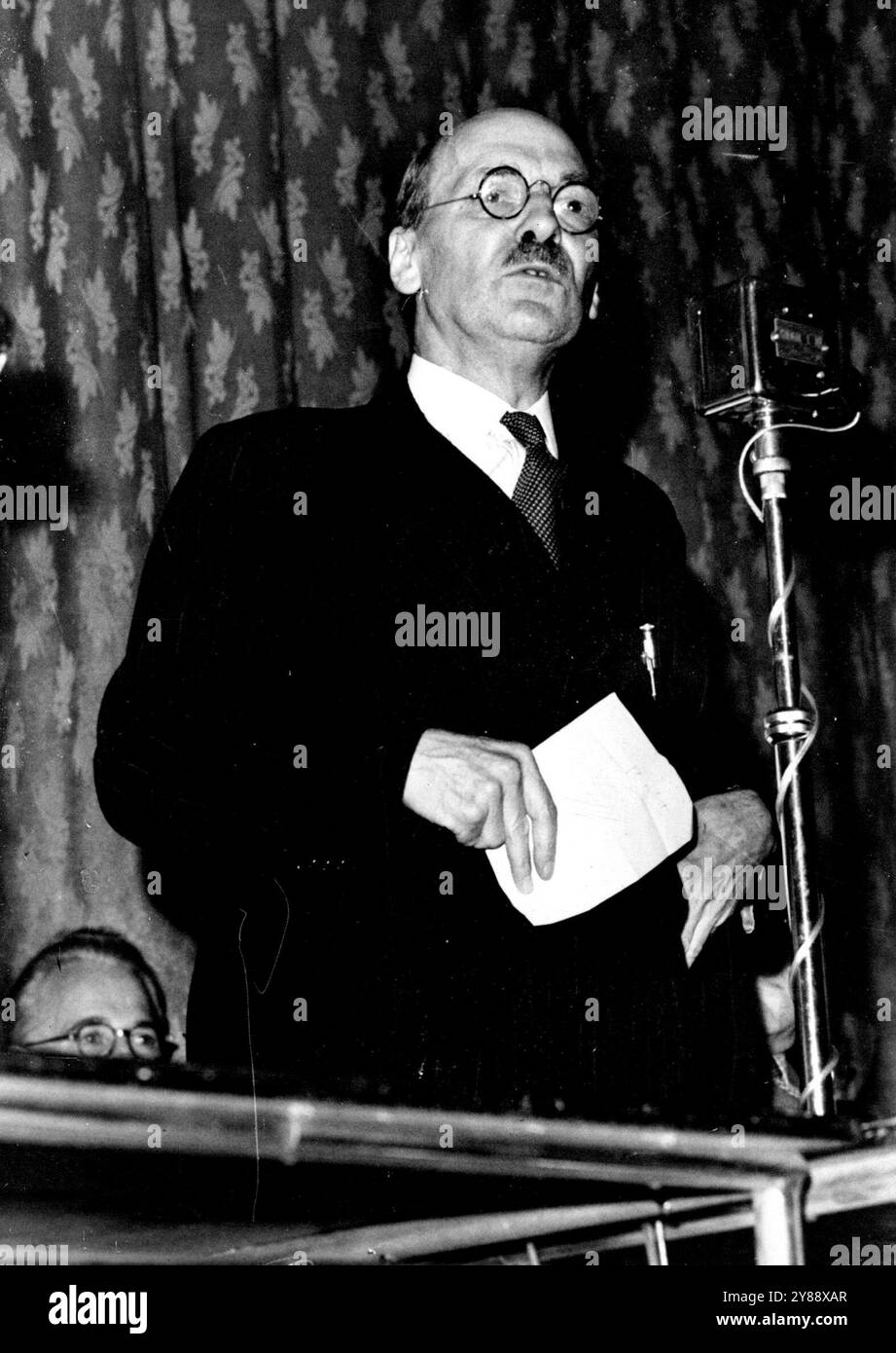 Mr clement attleeblack and white hi-res stock photography and images ...