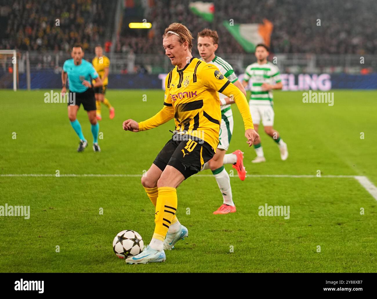 Dortmund, Germany. 1 October, 2024. Julian Brandt of Borussia Dortmund ...