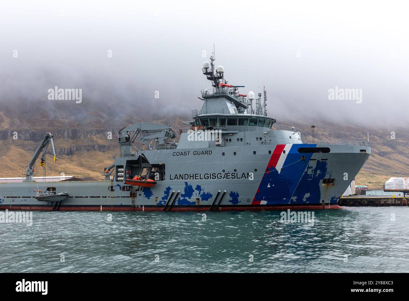 Seydisfjordur, Iceland, 19.05.22. ICGV Freyja, offshore patrol vessel ...
