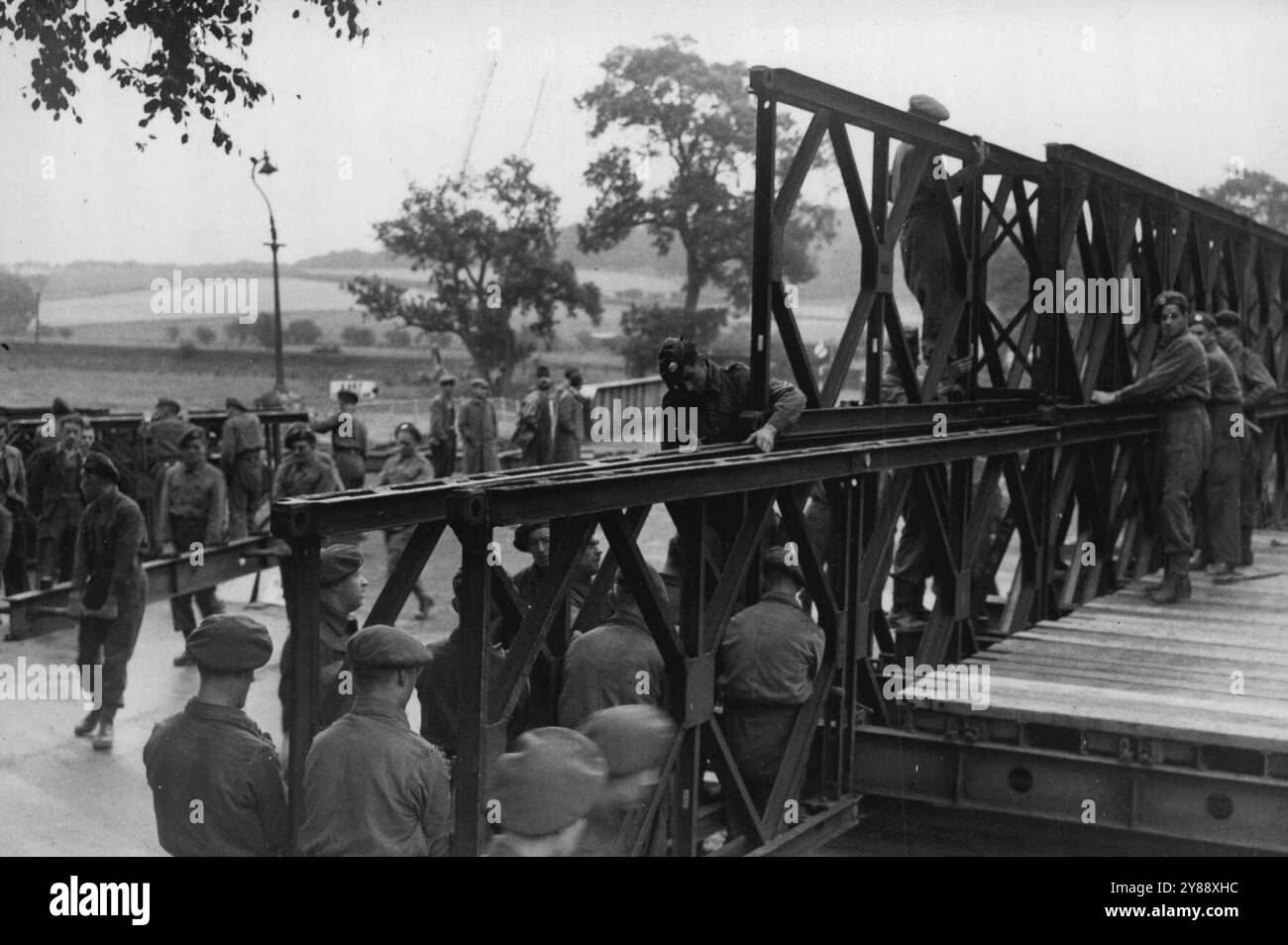 Bailey Bridges Over The Flooded Border Country -- Sapper of the Royal ...