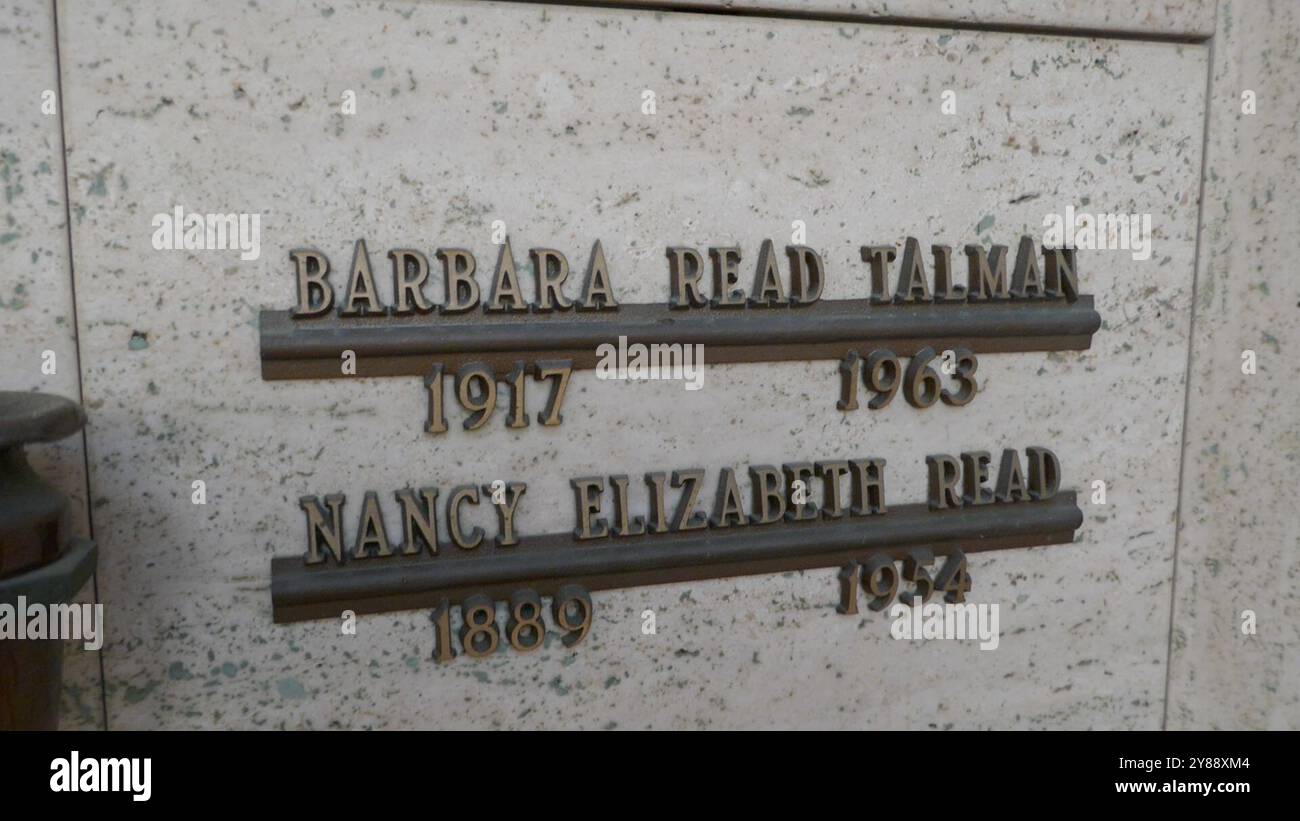 Anaheim, California, USA 2nd October 2024 Actress Barbara Read Grave in ...