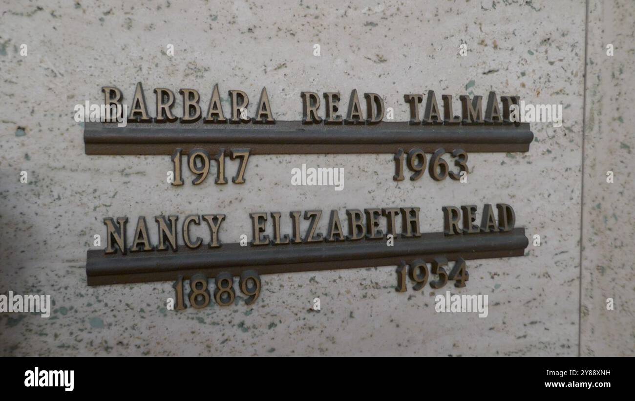 Anaheim, California, USA 2nd October 2024 Actress Barbara Read Grave in ...