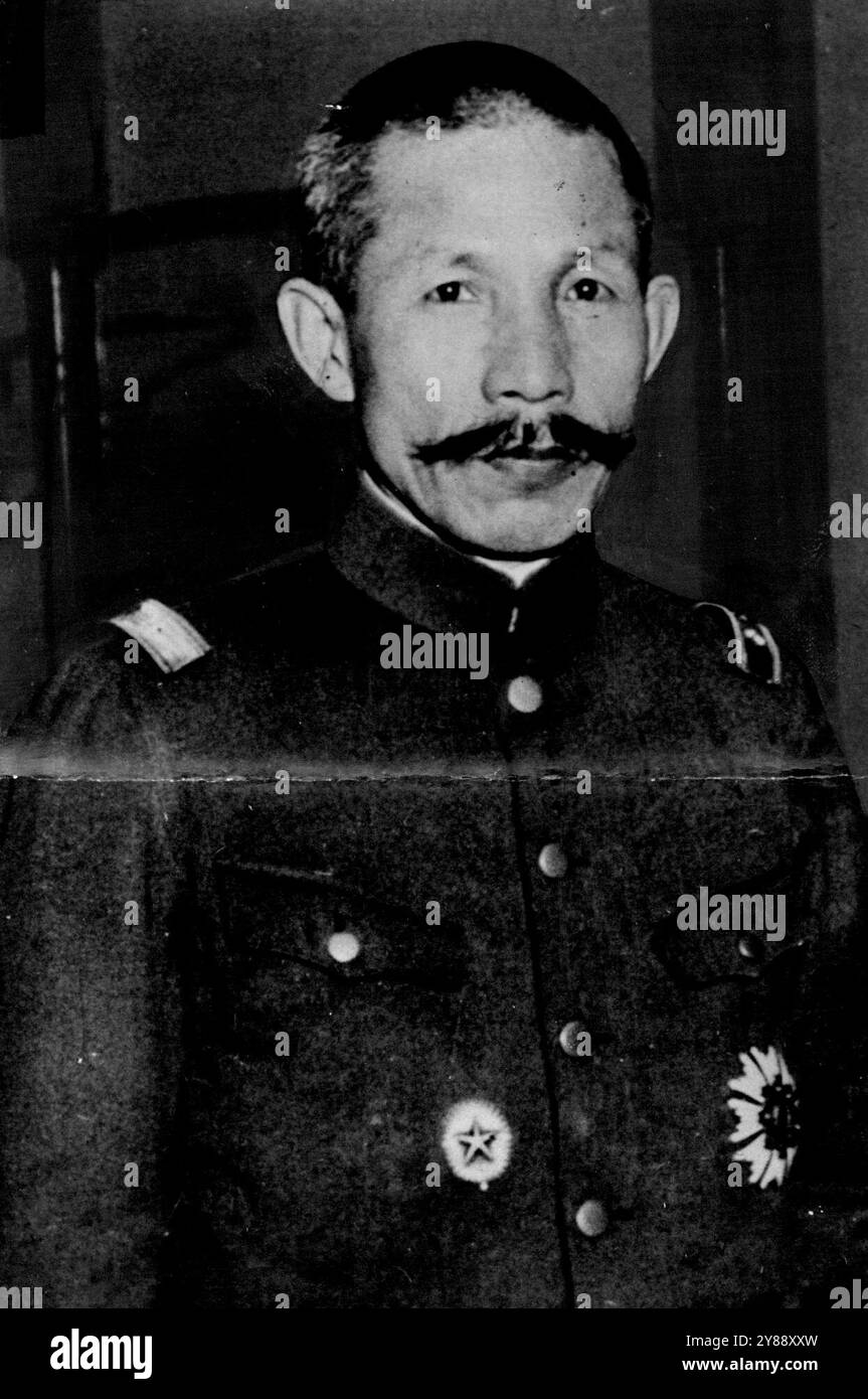Maj general sadao araki japan japanese war criminal hi-res stock ...