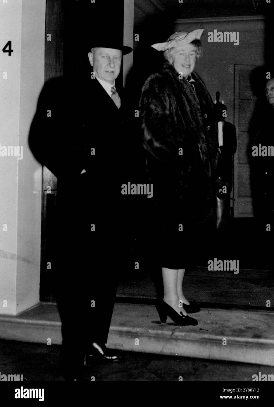 Mr. Aldrich, the new American Ambassador, seen with his wife after he ...