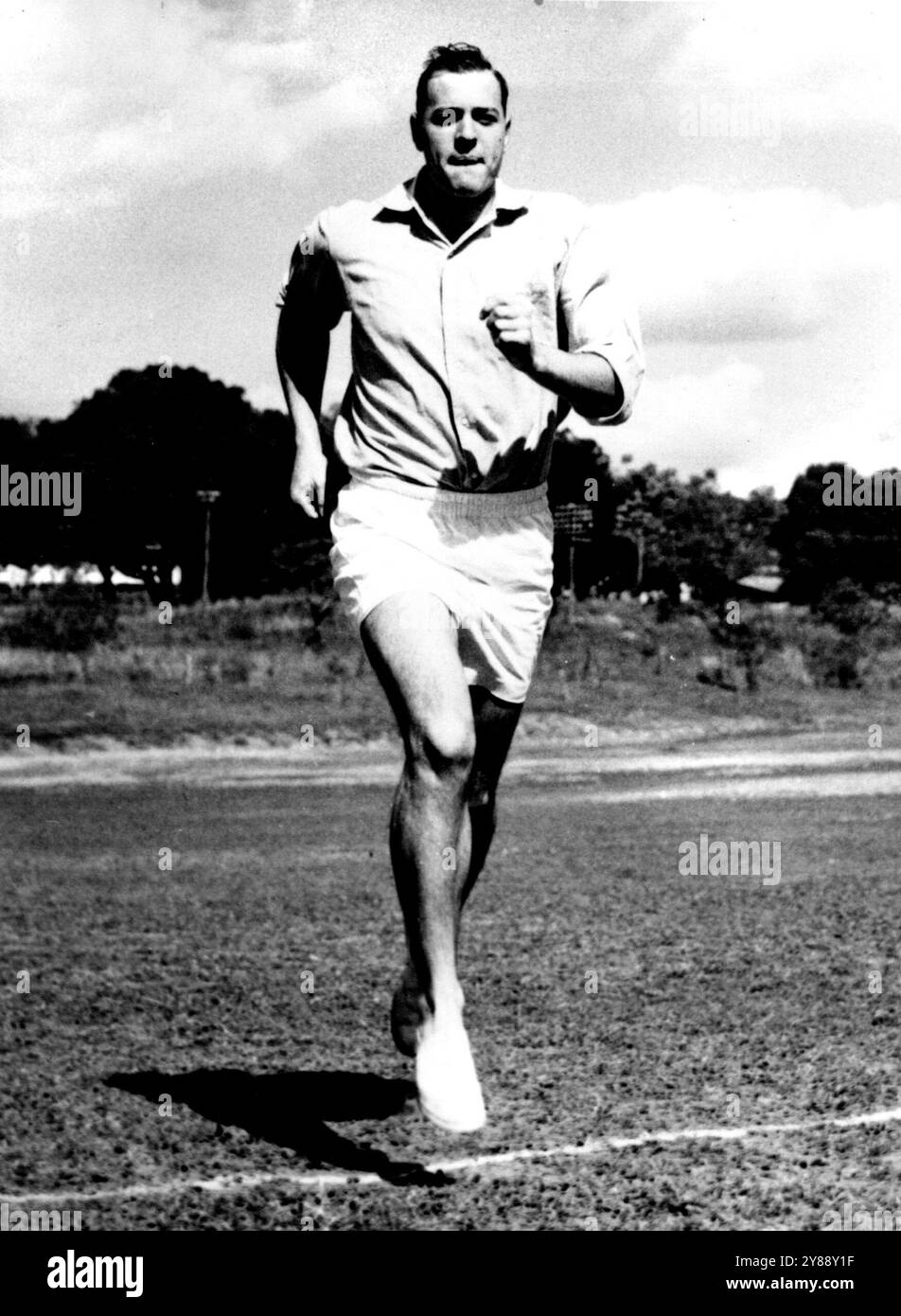 Ron Archer. October 2, 1954. (Photo by David R. Jones Stock Photo - Alamy