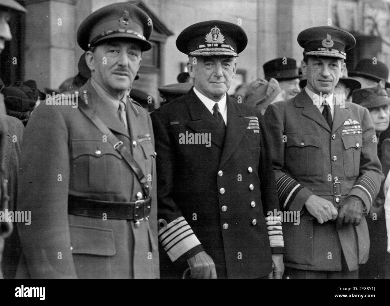 Chiefs Of Army, Navy And Air Force: Sir Alan Brooke, Sir Dudley Pound ...