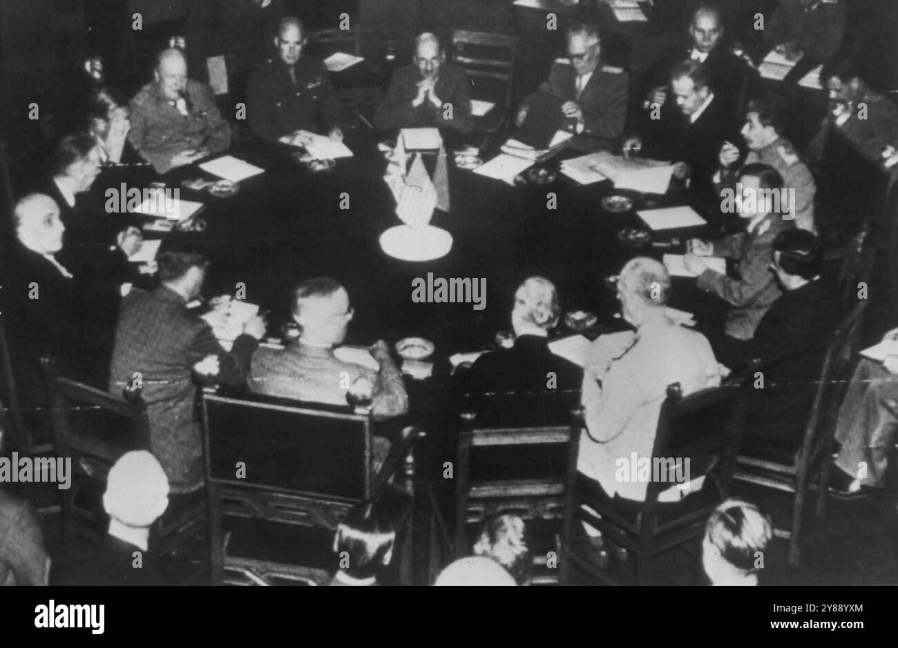 Big Three Parley Opens -- The Big Three open victory conference in ...