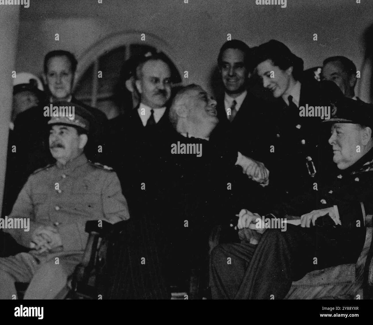 Allied Leaders And Members of Their Staffs At Historic Teheran ...