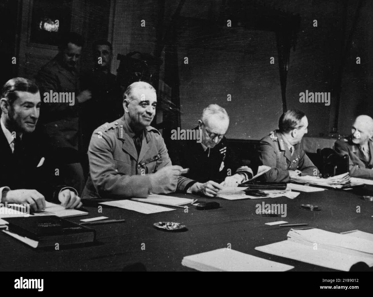 Allied Service Chiefs Confer After Tripartite Conference -- After ...