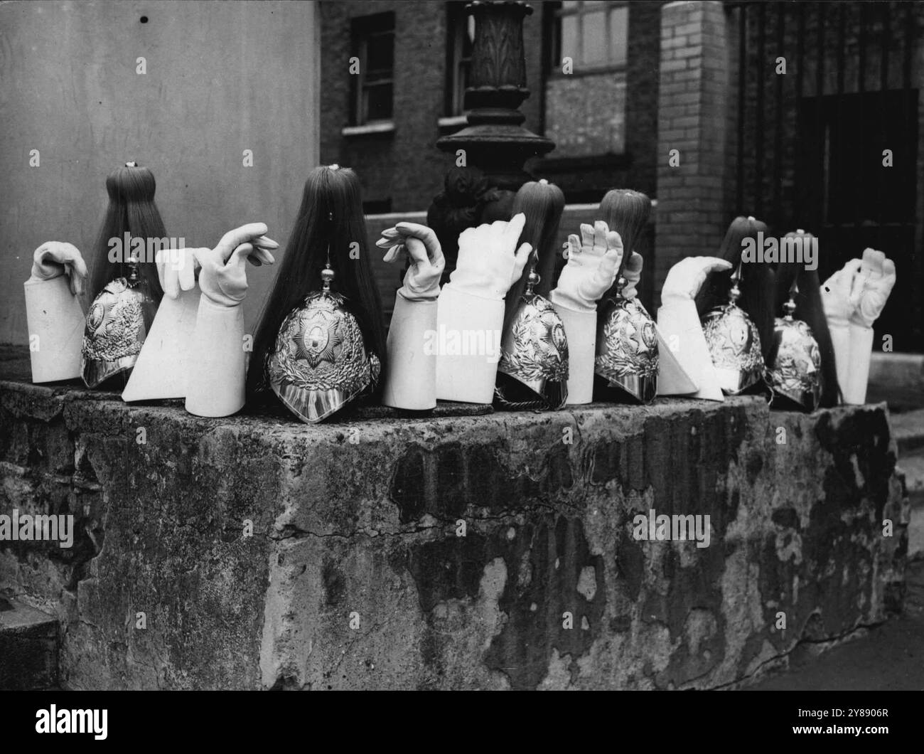 Sovereign's Standards Laid Up -- The plumed helmets and gauntlets of ...