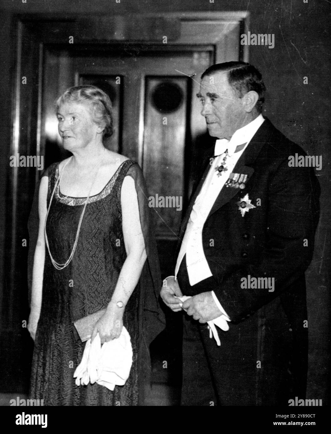 Premier of Victoria Mr Stanley & Lady Argyle. April 18, 1937 Stock ...