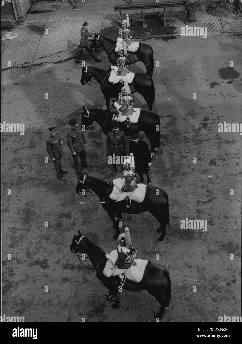 The King's Personal BodyguardAn overhead view of the Life guards being ...