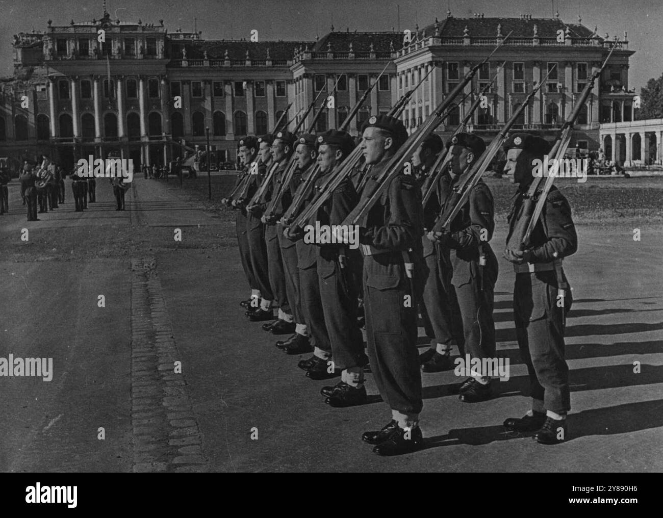 Changing Of The Guard At British H.Q. Vienna -- The changing of the ...